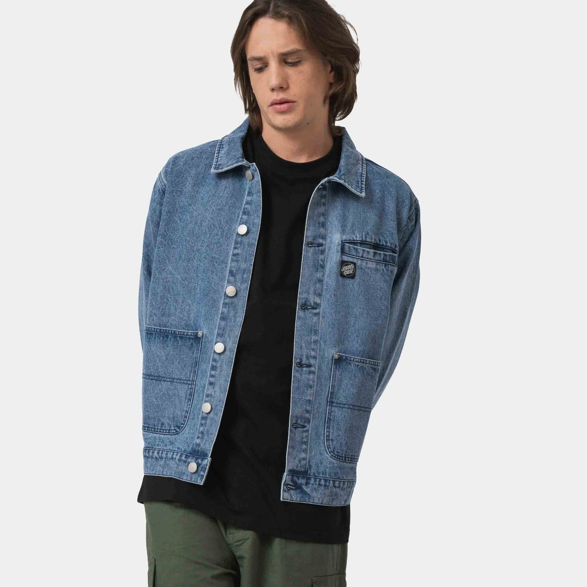 Santa Cruz jacket Railroad denim Mid Blue – West French