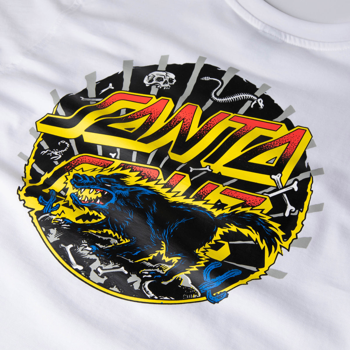 Santa Cruz Tee shirt Kendall Wolf Dot White – West French