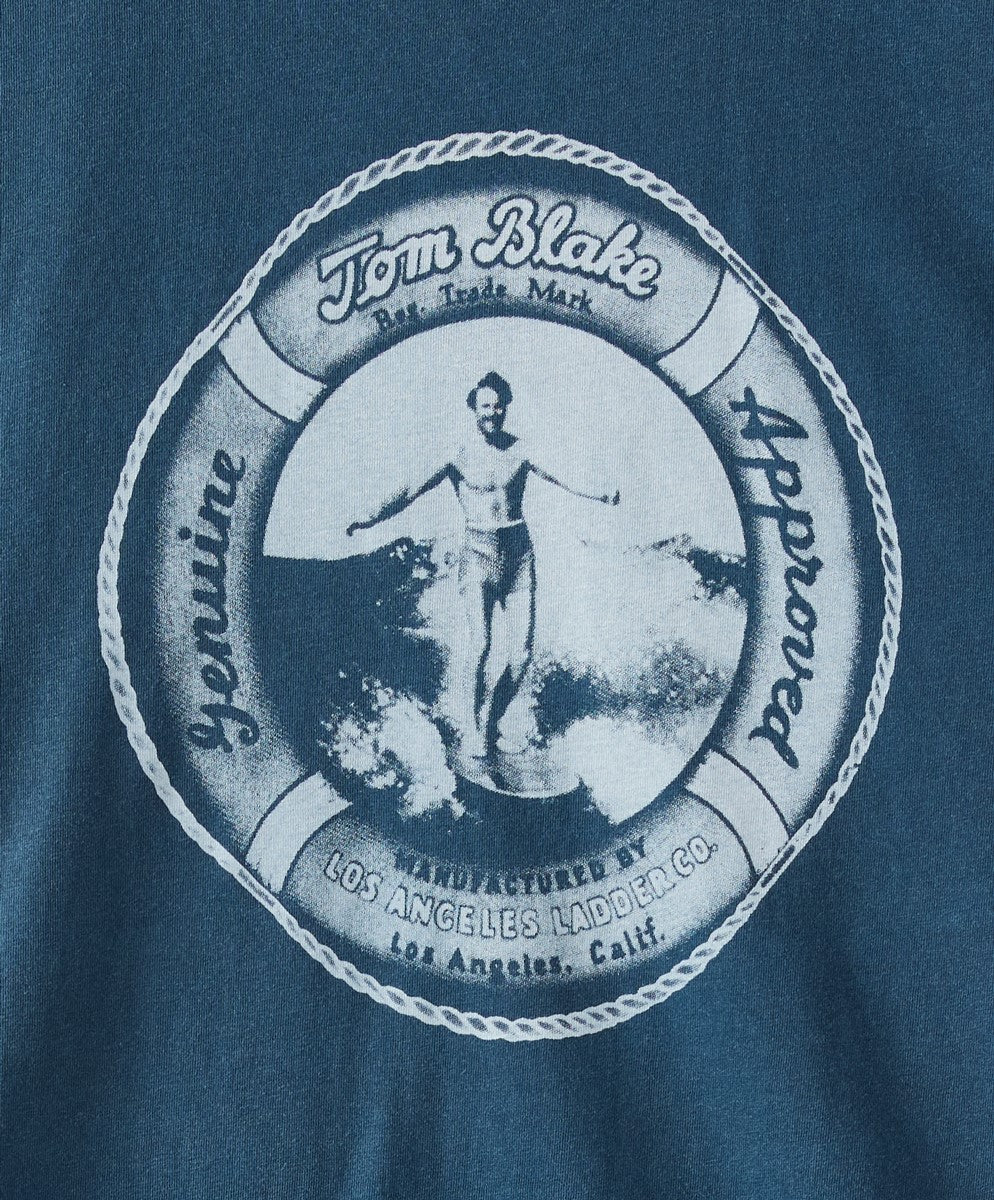 Outerknown Tom Blake Waterman Tee Ocean – West French